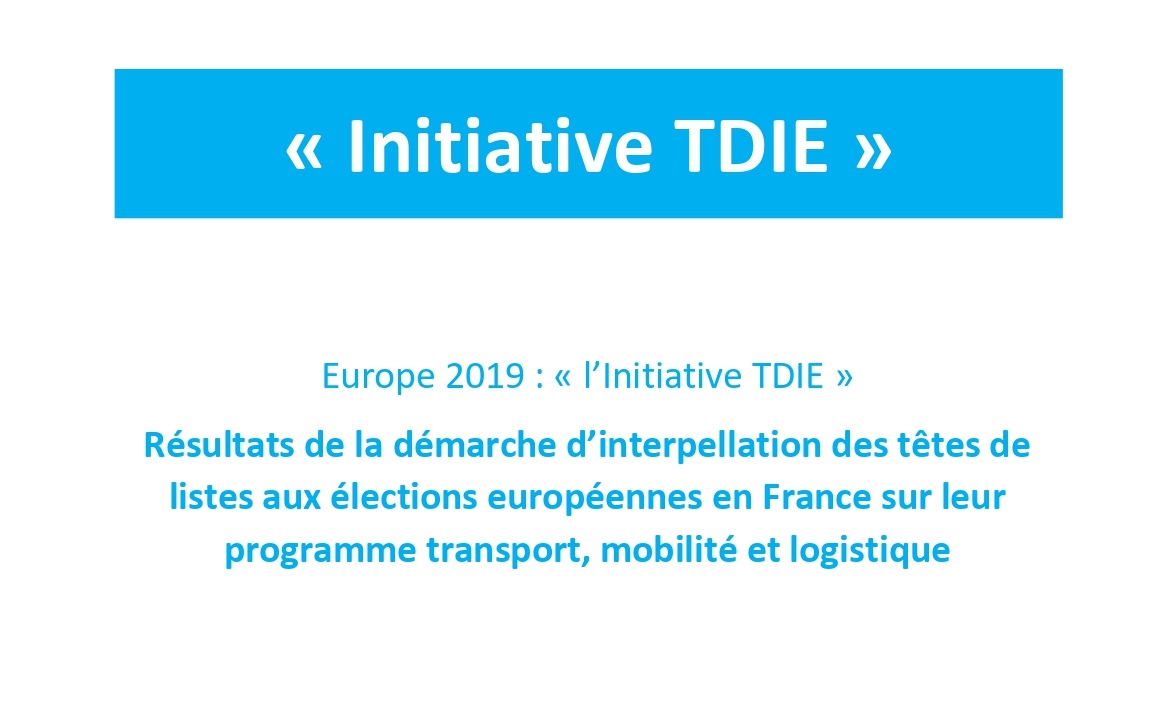 La politique des transports : nationale et européenne - TDIE
